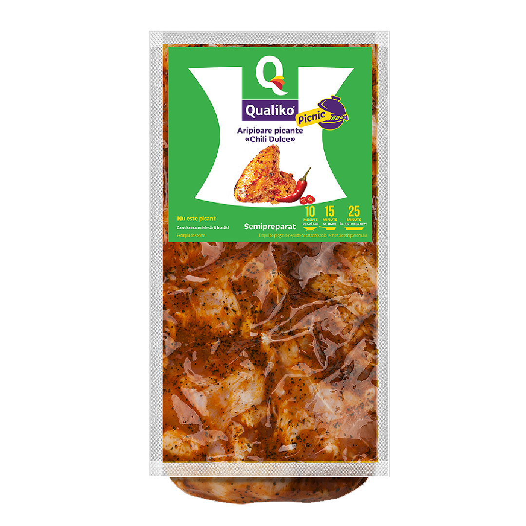 Chilled chicken wings "Sweet chilli" semi-finished product 1 kg, 1 kg ...